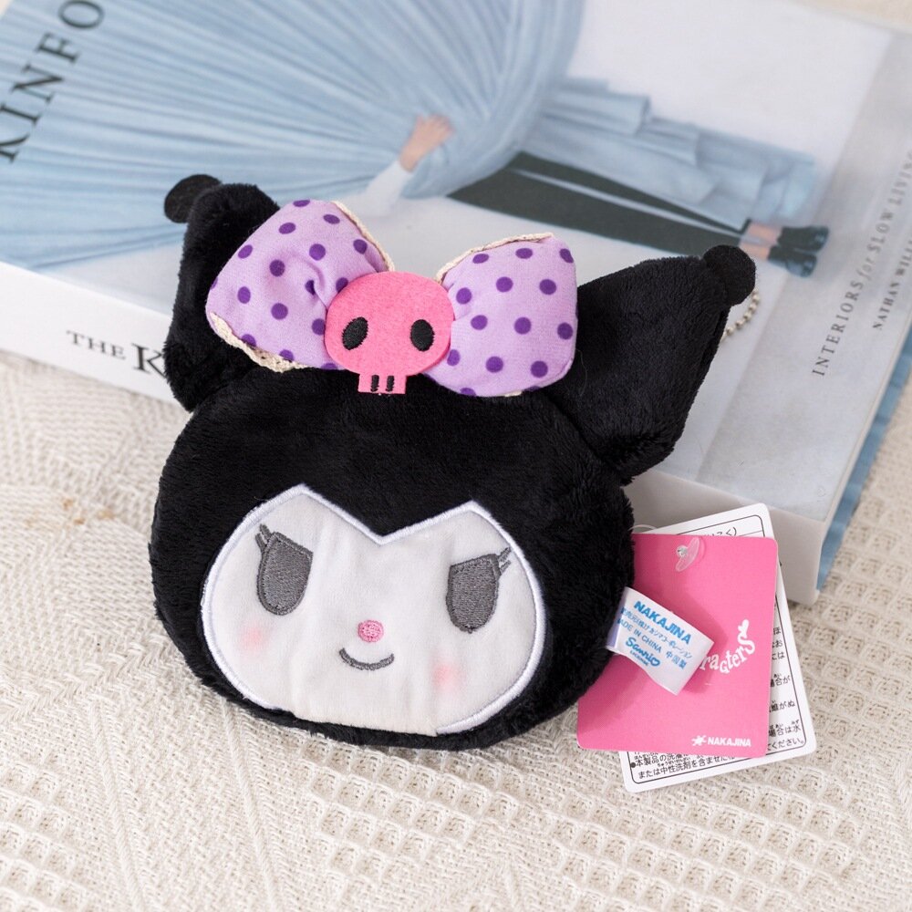 Мягкий плюшевый кошелек в корейском стиле для студенток, модная маленькая сумочка, брелок для рюкзака, чехол для хранения наушников.