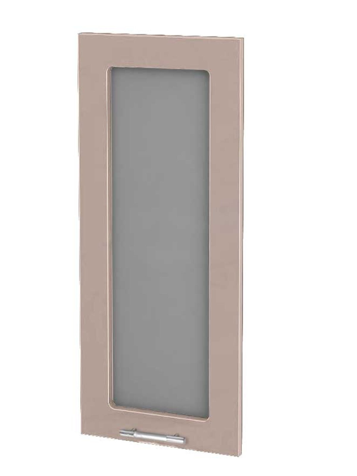 Кухонный фасад Ф-95 кофе с молоком глянец (Ксения) Huge Mebel. Ширина 334 Высота 712. Кухонные фасады