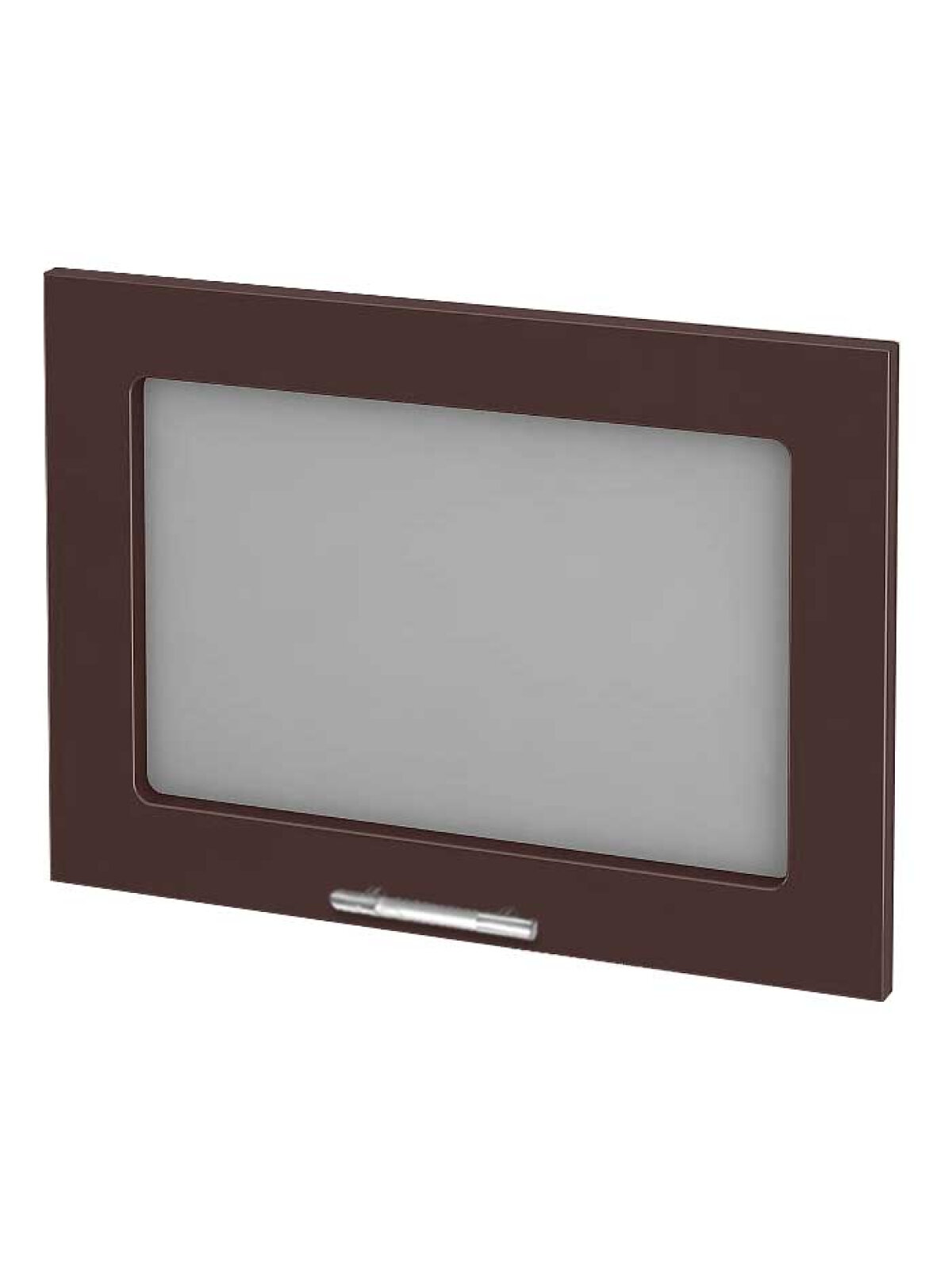 Кухонный фасад Ф-84 шоколад глянец (Ксения) Huge Mebel. Ширина 496 Высота 354. Кухонные фасады