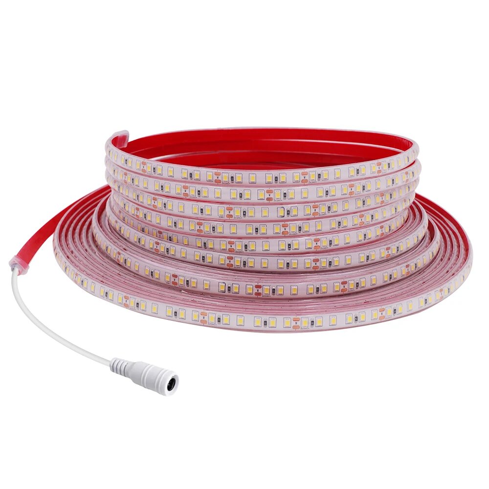 Светодиодная лента 24В 8M Warm White с DC Plug