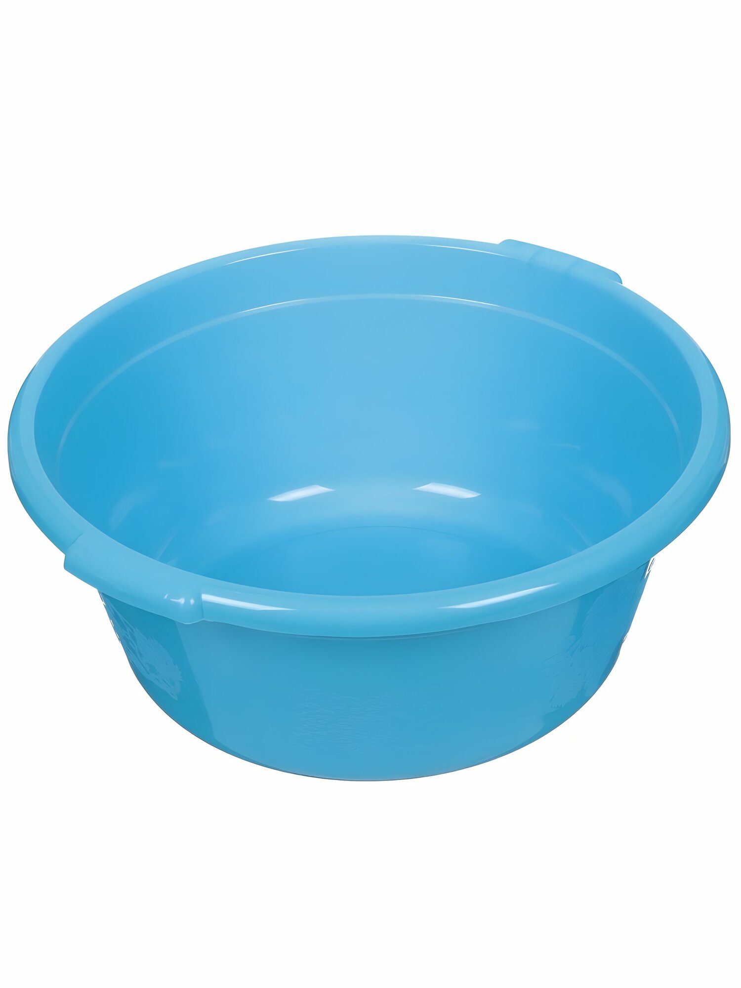 Таз пластиковый Милих 20 литров круглый с ручками для стирки и уборки, большой хозяйственный тазик для дома, Россия