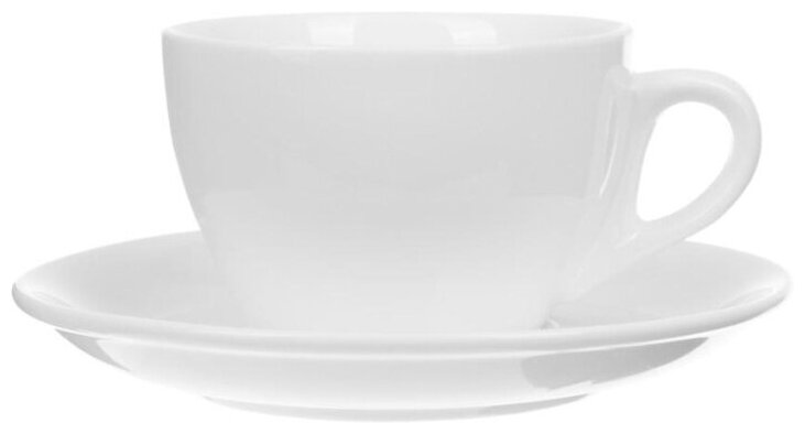 Чайная пара Chan Wave Classic фарфор, белый, V=160мл, фк0186 1692175