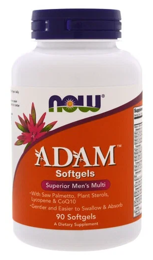 Адам (ADAM) Now Foods, 90 капсул, мультивитаминный комплекс для мужчин