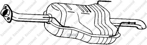 Глушитель OPEL Astra G задняя часть BOSAL Bosal арт. 185-459