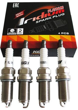 Свечи зажигания KGV ILFR5B11 CITROËN, NISSAN, PEUGEOT, SUBARU комплект 4шт IRIDIUM+PLATINUM