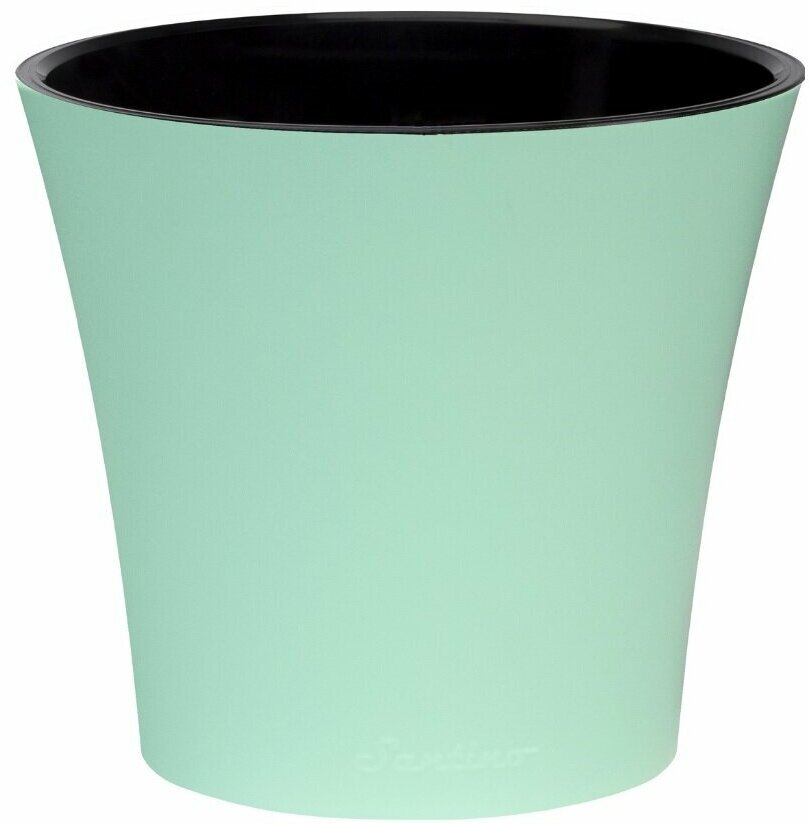 Кашпо арте 2л. Мятный-Черный (Santino)