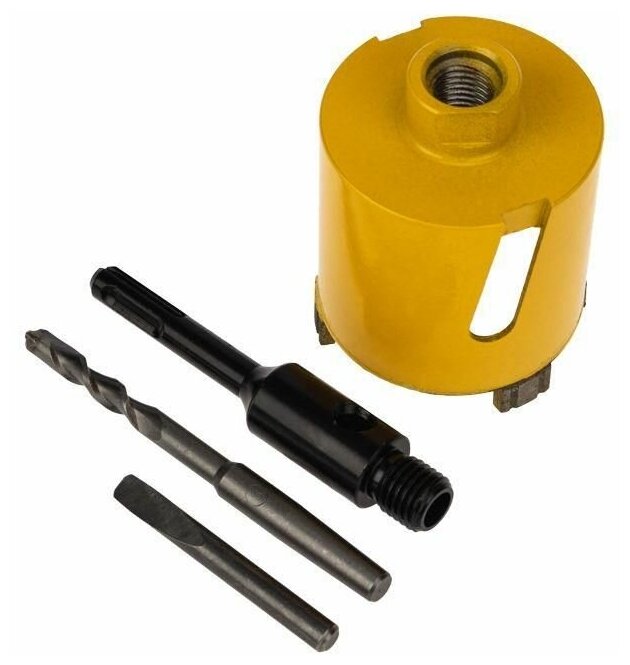 Коронка алмазная по бетону 70мм L=90мм М16 сегмент 10мм Kranz KR-90-0164