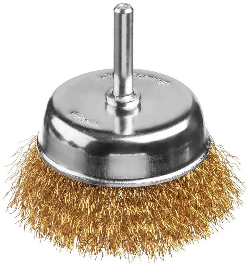 Щетка чашечная для дрели MIRAX 75мм 35147-075