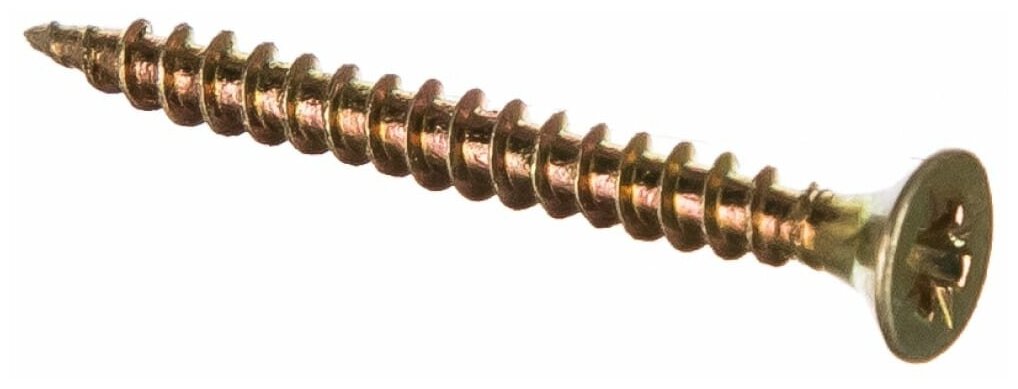 Универсальный саморез Tech-Krep 25х2,5 мм 200 шт желтый, коробка с окном 102222