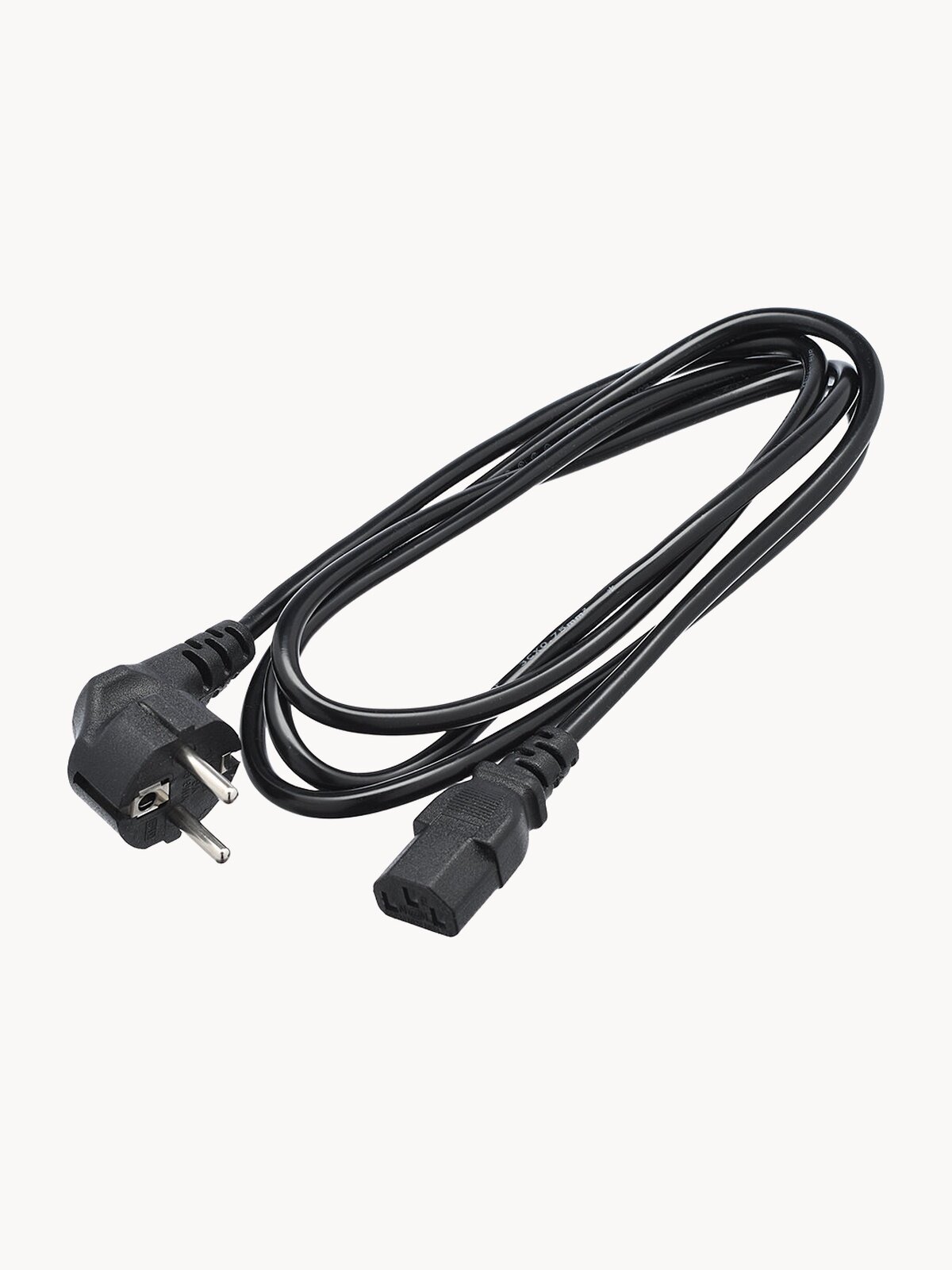 Кабель питания GoPower евровилка CEE 7/7-C13 (f) 1.8м ПВХ 0.75мм черный