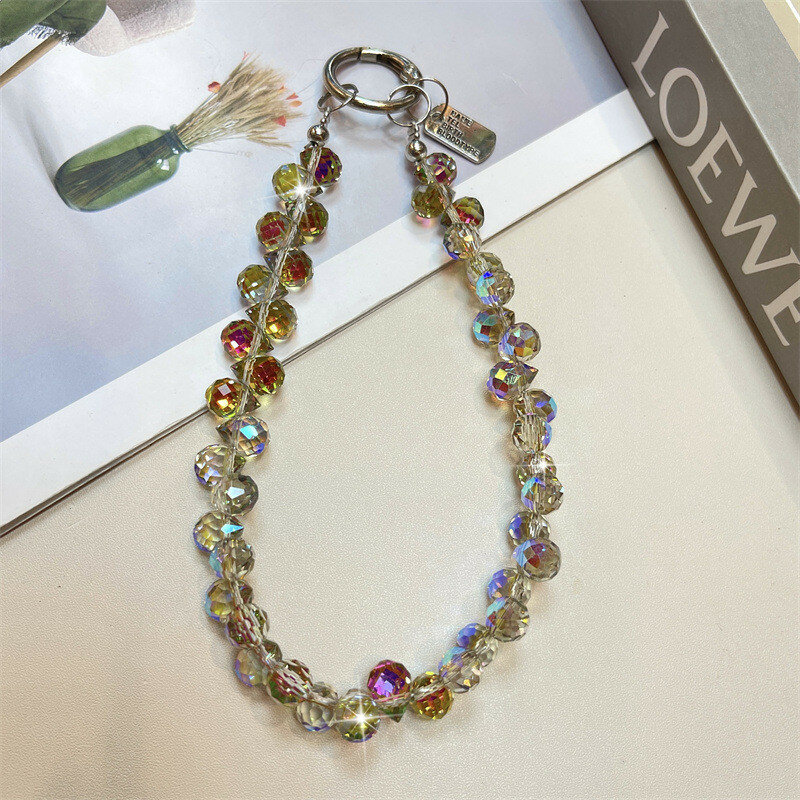 Беспламенная вода Crystal брелок для телефона с pvc цепочкой для школы и офиса rainbowcrystal