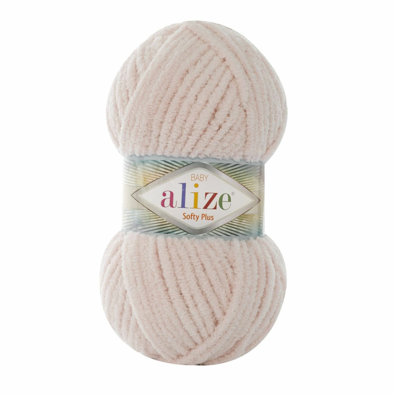 Пряжа ALIZE SOFTY PLUS (Ализе), св беж - 382, 100% микрополиэстер, 5 мотков, 100 г, 120 м.
