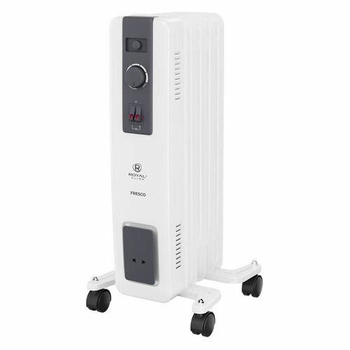 Масляный радиатор Royal Clima ROR-FR5-1000M, с терморегулятором, 1000Вт, 5 секций, 3 режима, белый