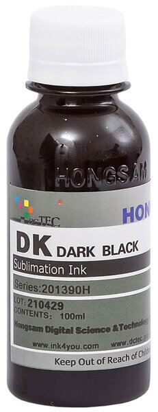 Чернила DCTec сублимационные Y203H Dark Black (черный) 100 мл