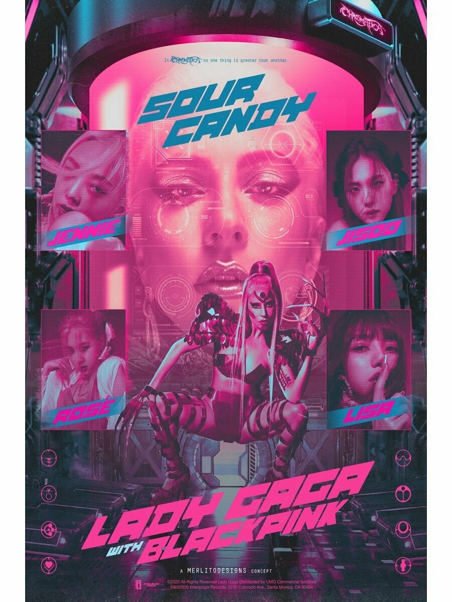 Постер "Lady Gaga and Blackpink"