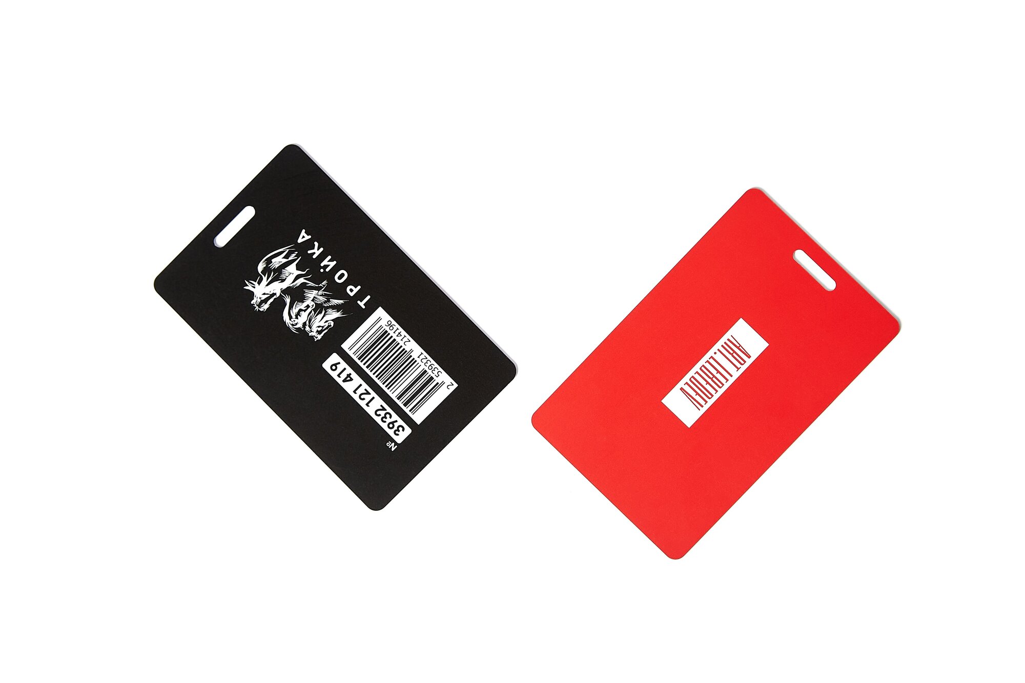 Карта тройка-бейдж коллекционная. Студия Артемия Лебедева