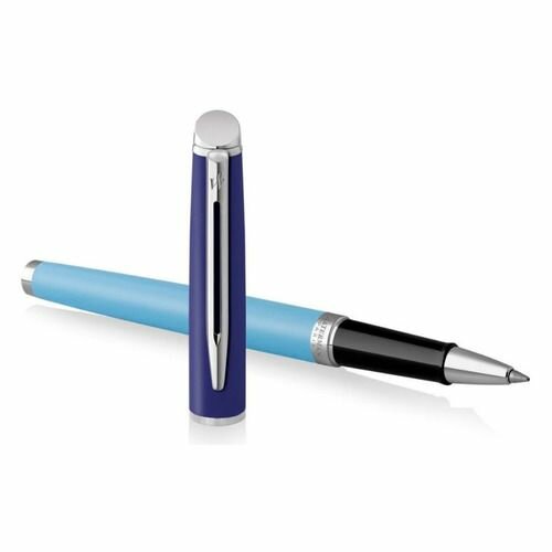 Ручка роллер Waterman Hemisphere Colour Blocking (2179926) Blue CT F чернила черн. подар. кор.