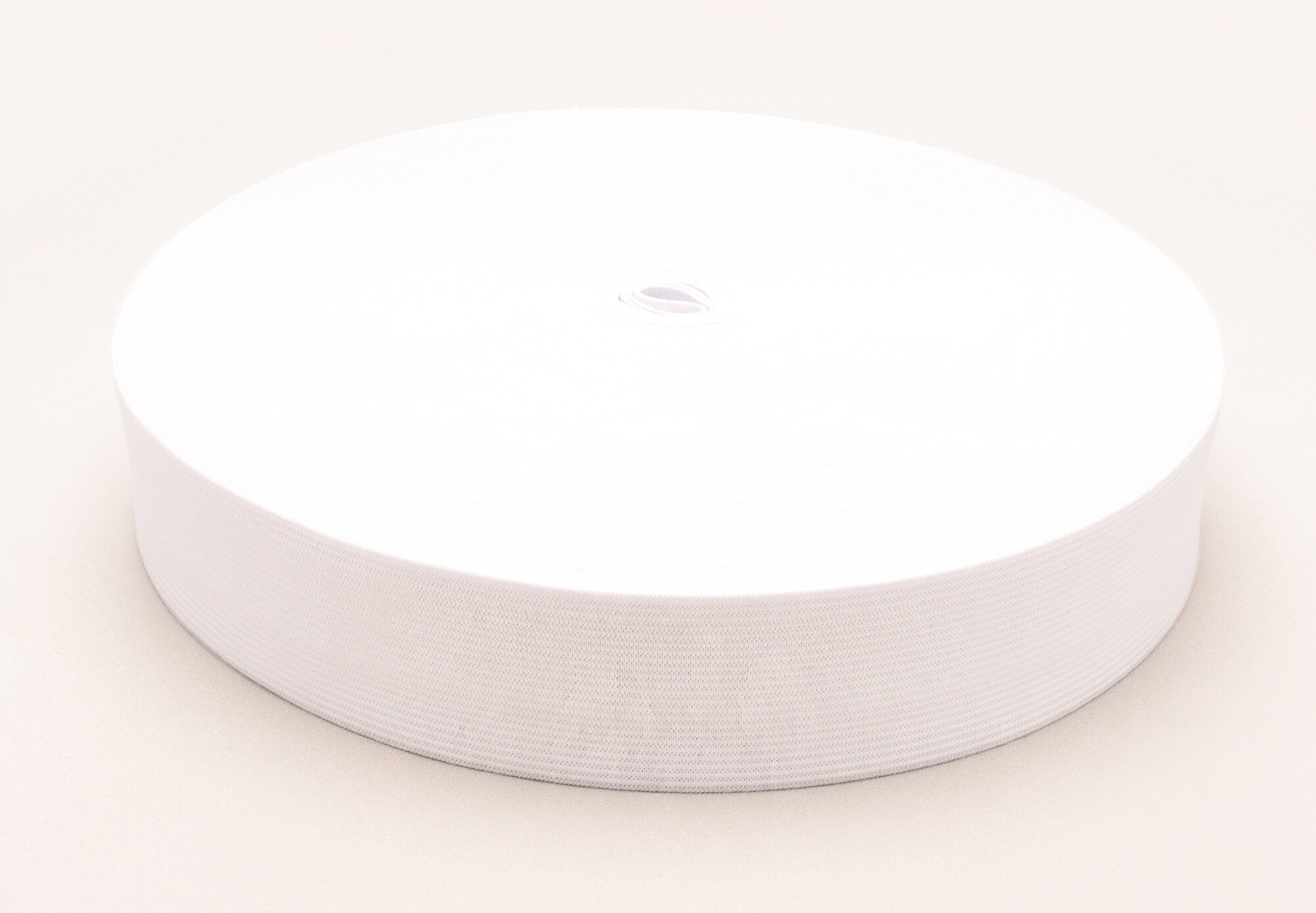 Резинка вязанная 50 мм / 40 метров / белая