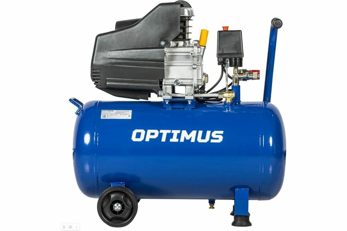 Компрессор поршневой OPTIMUS прямой привод 300л/мин 2.2 кВт 220В ресивер HD 50 л OPT-305030