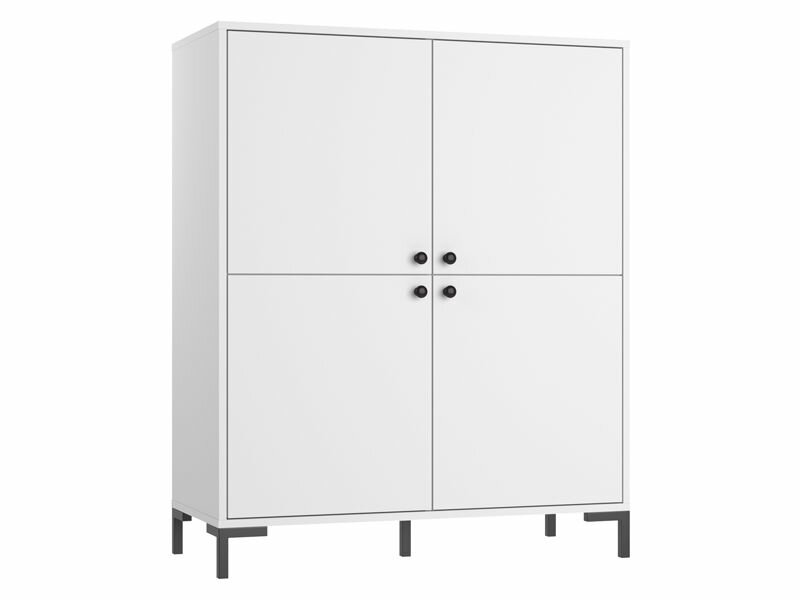 Стеллаж с полками "Пронто 2" 90х110х40 Белый