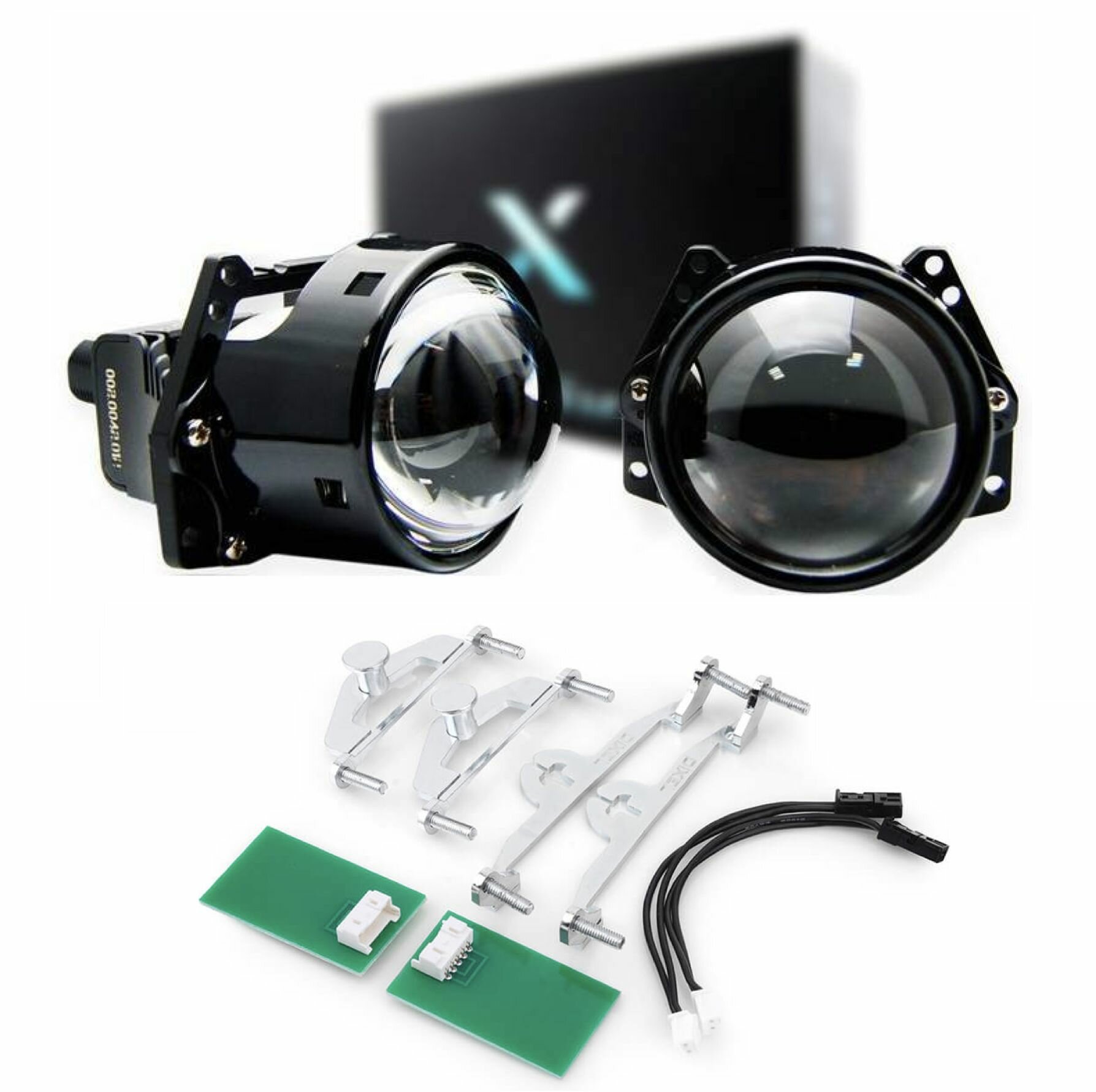 Bi Led линзы для BMW X1 E84 2009-2015 c AFS. Билед на БМВ Х1 Е84 (Комплект YH3 5000к)