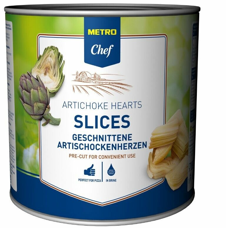 Артишоки резаные METRO Chef, 2.65 л x 2 упаковки