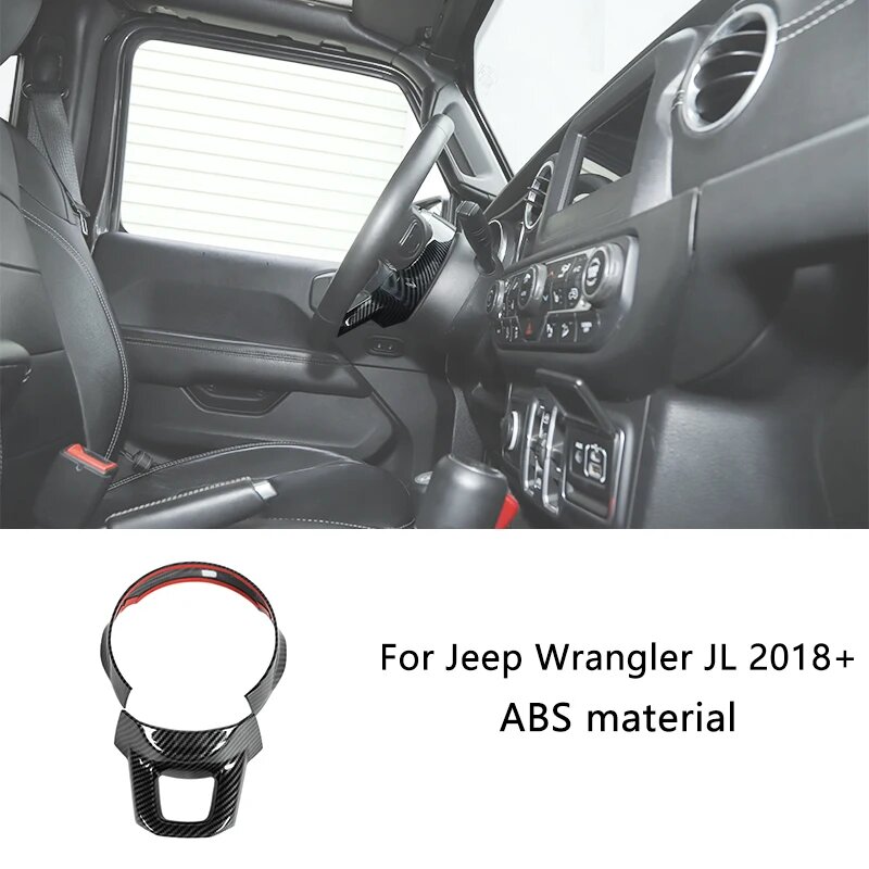 Декоративная наклейка BAWA из углеродного волокна для Jeep Wrangler JL 2018-2022, защитные аксессуары для салона автомобиля