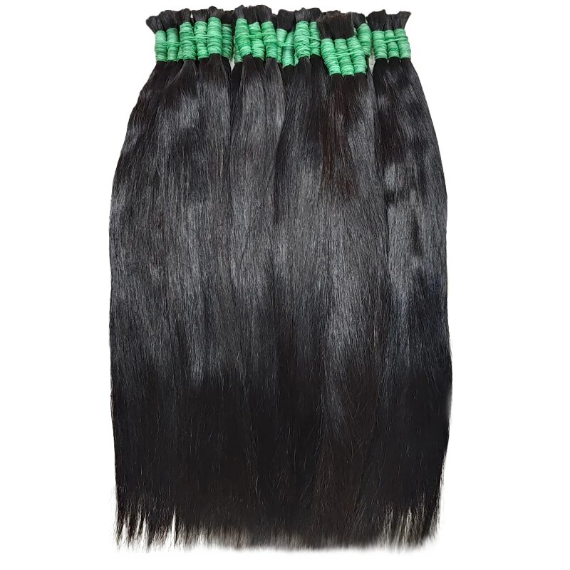 Прямые индийские волосы Remy Max Hair 26inches 65cm, 100g, Green Rubber Band