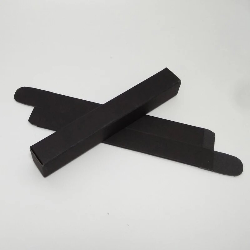 Мини коробки из крафт-бумаги PYBETA для косметики 100 шт. Черный, black, 100 pieces, 1.6x1.6x14.5cm