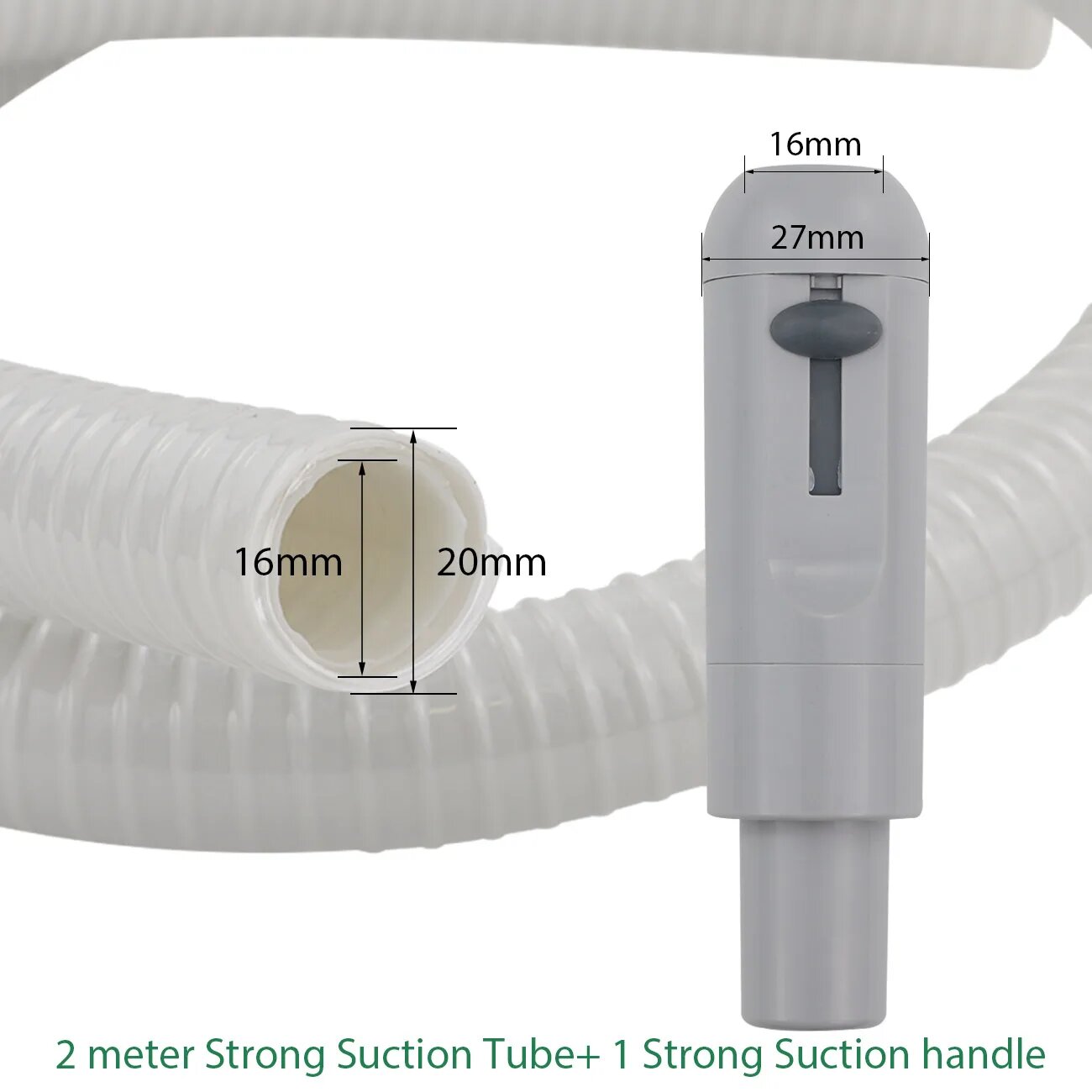 Стоматологическая аспирационная трубка 2 метра HARBOR DENT 1Set Strong suction