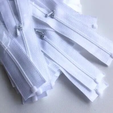 Набор молний для шитья 15 см Белый, 10pcs, White
