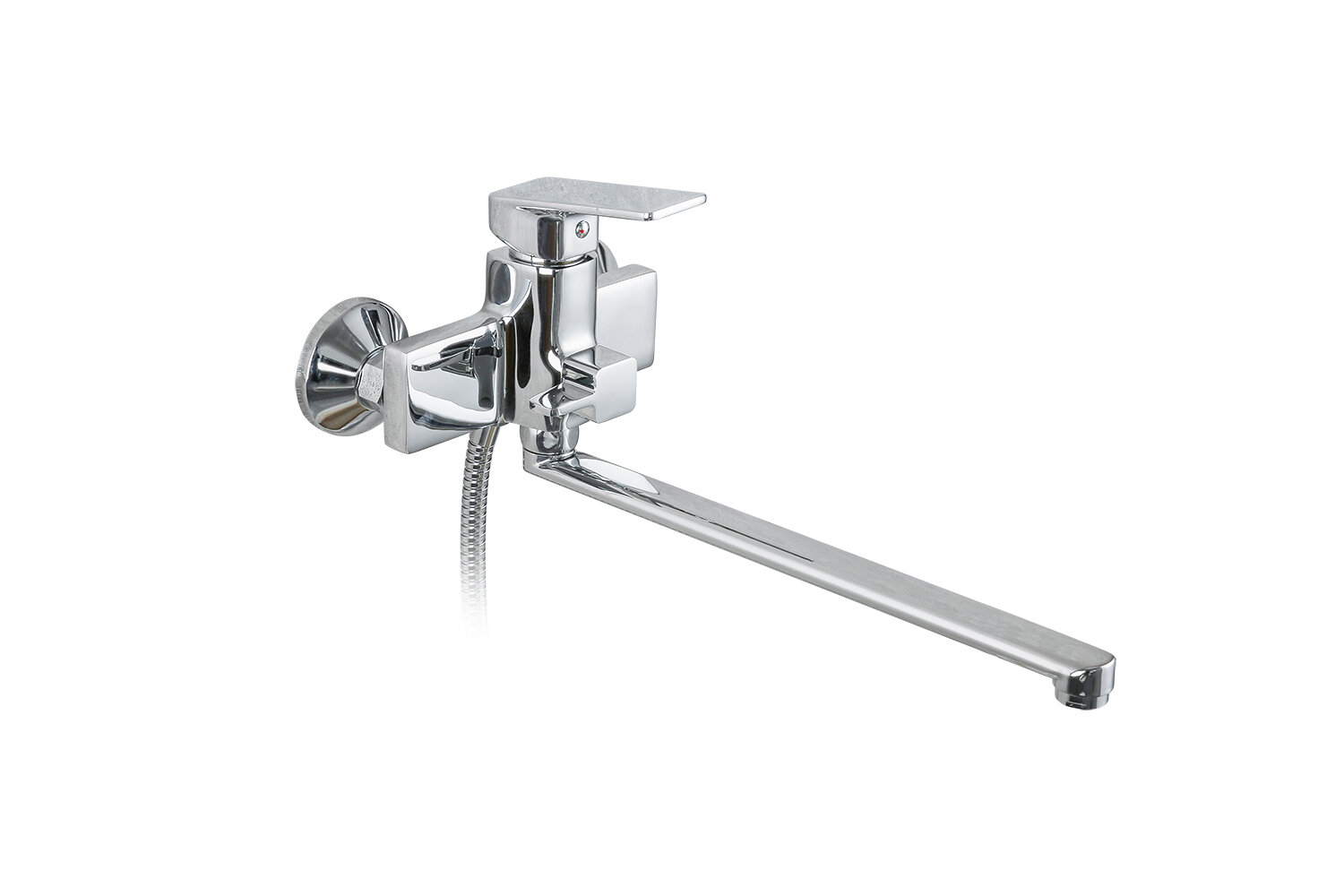 Смеситель для ванны Frap F2246 H46, латунь, горизонтальный, аэратор, переключатель на душ/излив