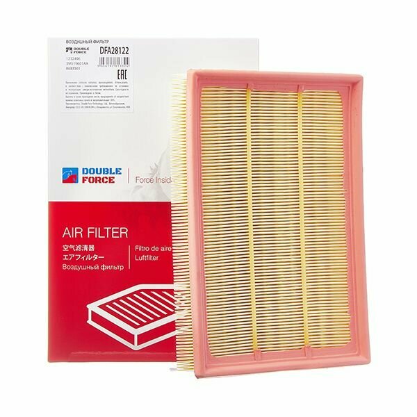 Фильтр воздушный DOUBLE FORCE GEELY арт. DFA28122 FORD FOCUS II CMax 1.41.6 Duratec, VOLVO S40 MS 20042012, GEELY EMGRAND X7