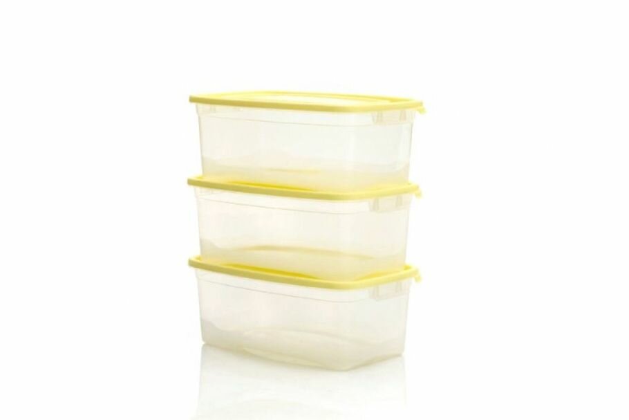 Комплект контейнеров для СВЧ "Каскад" 3 шт. прямоуг. 1,0 л