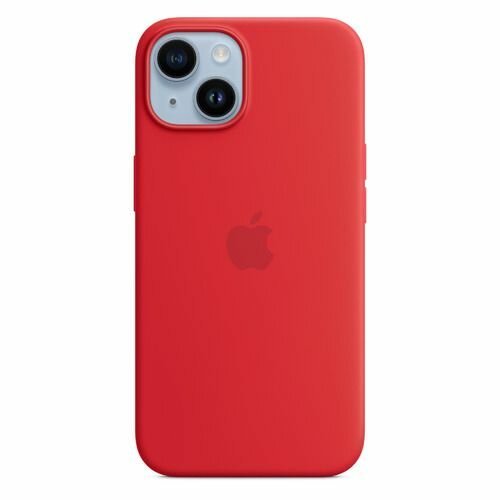 Чехол (клип-кейс) Apple Silicone Case with MagSafe, для Apple iPhone 14, красный [mprw3fe/a]