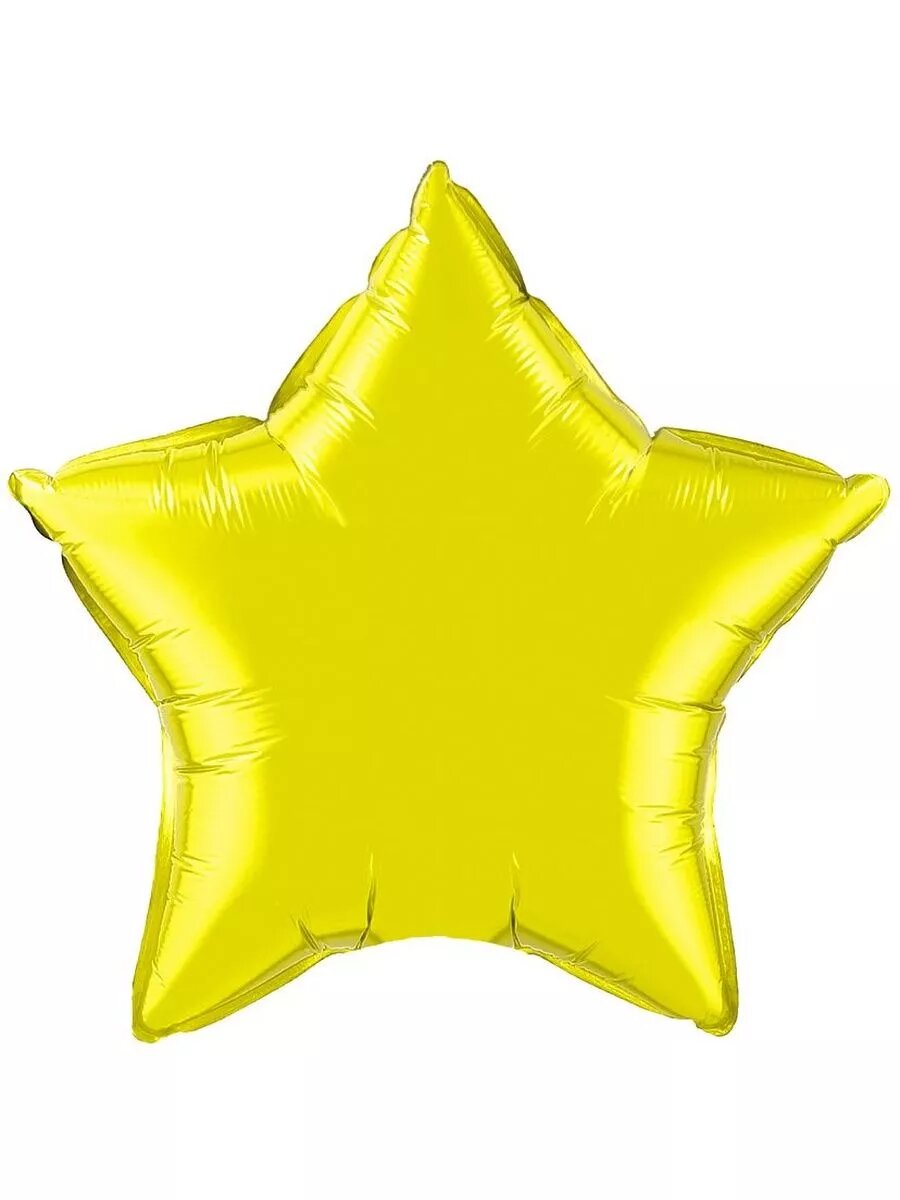 Звезда Золото / Gold, фольгированный шар (32"/81 см ) 1 шт. / FLEX METAL, Испания