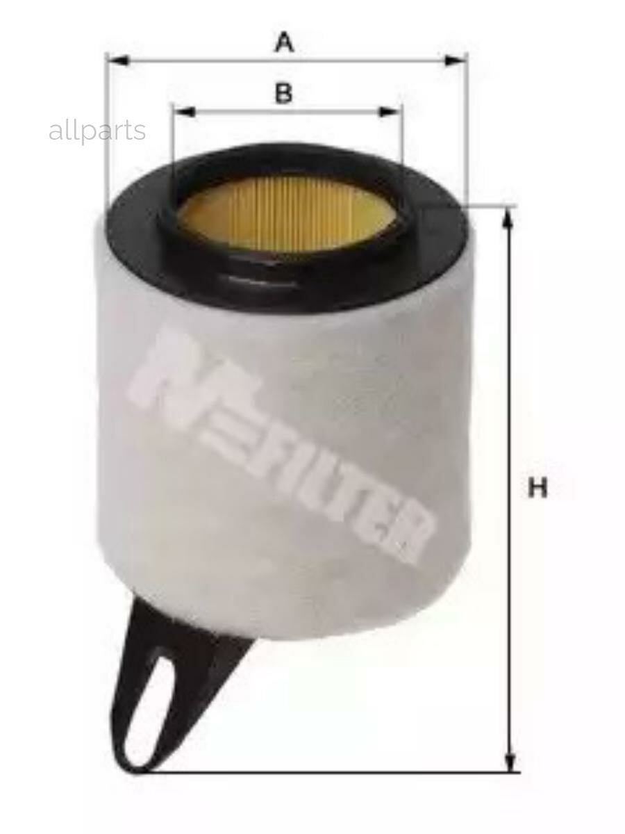 M-FILTER A8042 фильтр воздушный!\ BMW E87/E90 1.8/2.0 04>