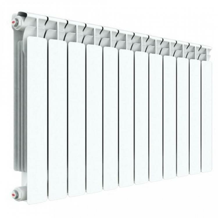 Радиатор биметаллический Rifar Base 500 мм 12 секций 1" боковое подключение белый