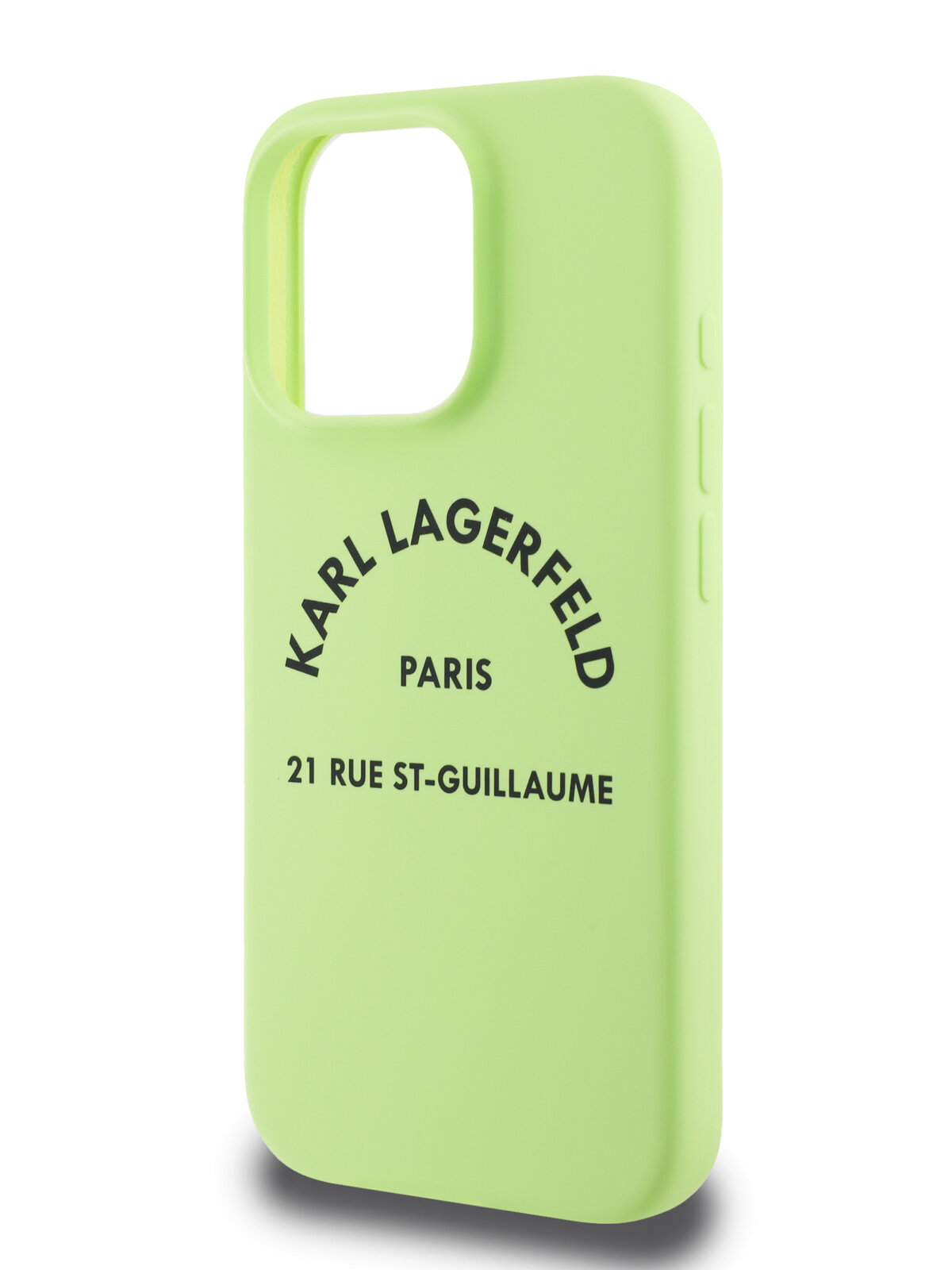 Lagerfeld для iPhone 16 Pro чехол Liquid silicone RSG logo Hard Green