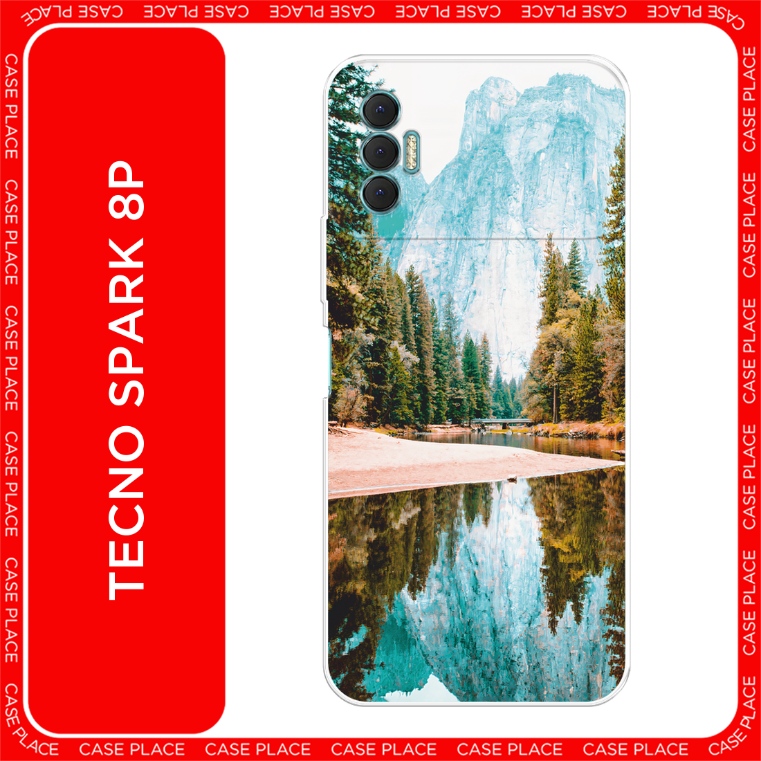 Чехол на Tecno Spark 8P / Техно Спарк 8P с принтом Горы 11