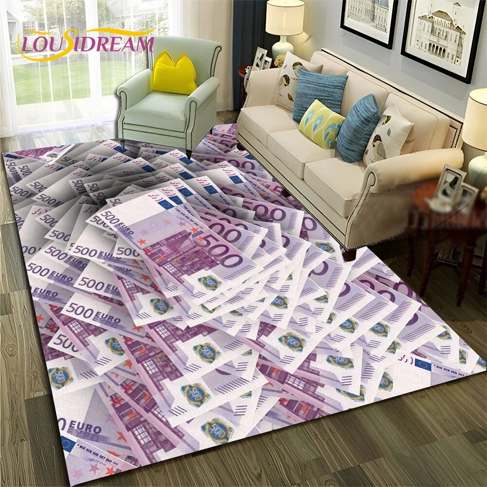 3D ковёр LOUSIDREAM с узором из долларов 200x160cm(78x62in), 2