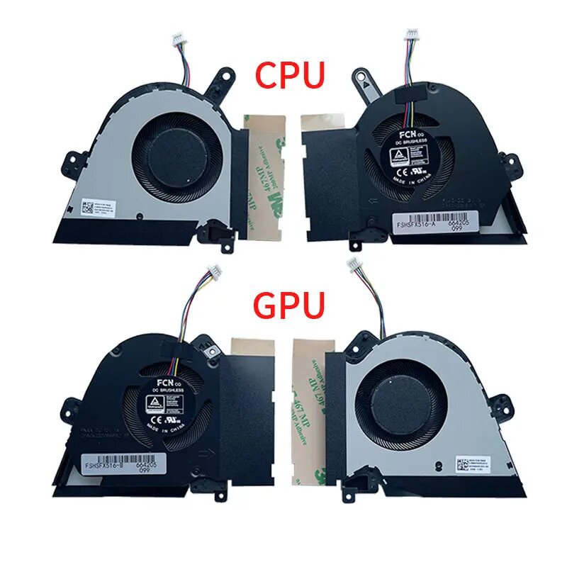 Вентилятор охлаждения ASUS TUF Dash F15 RTX3070, 12V ORG CPU GPU