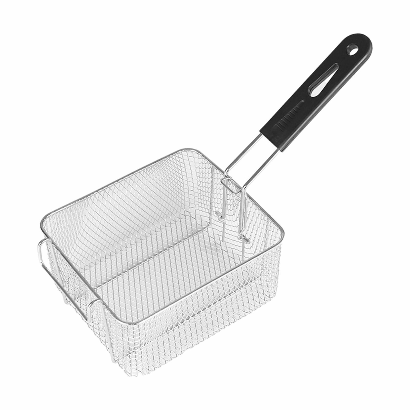 Корзина для жарки/ фри из нержавеющей стали с ручкой, сито для картофеля фри