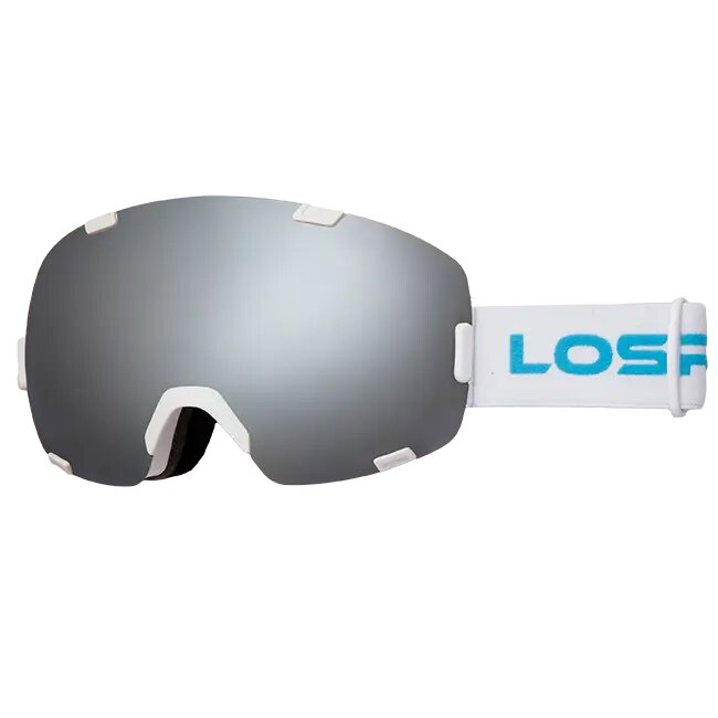 Маска горнолыжная LosRaketos APEX GREY SILVER арт 21306 WHITE
