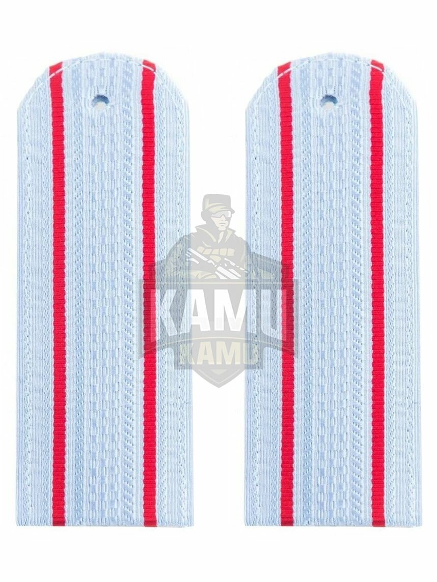 Погоны Полиции повседневные на рубашку 2 просвета галун 14х5см картон