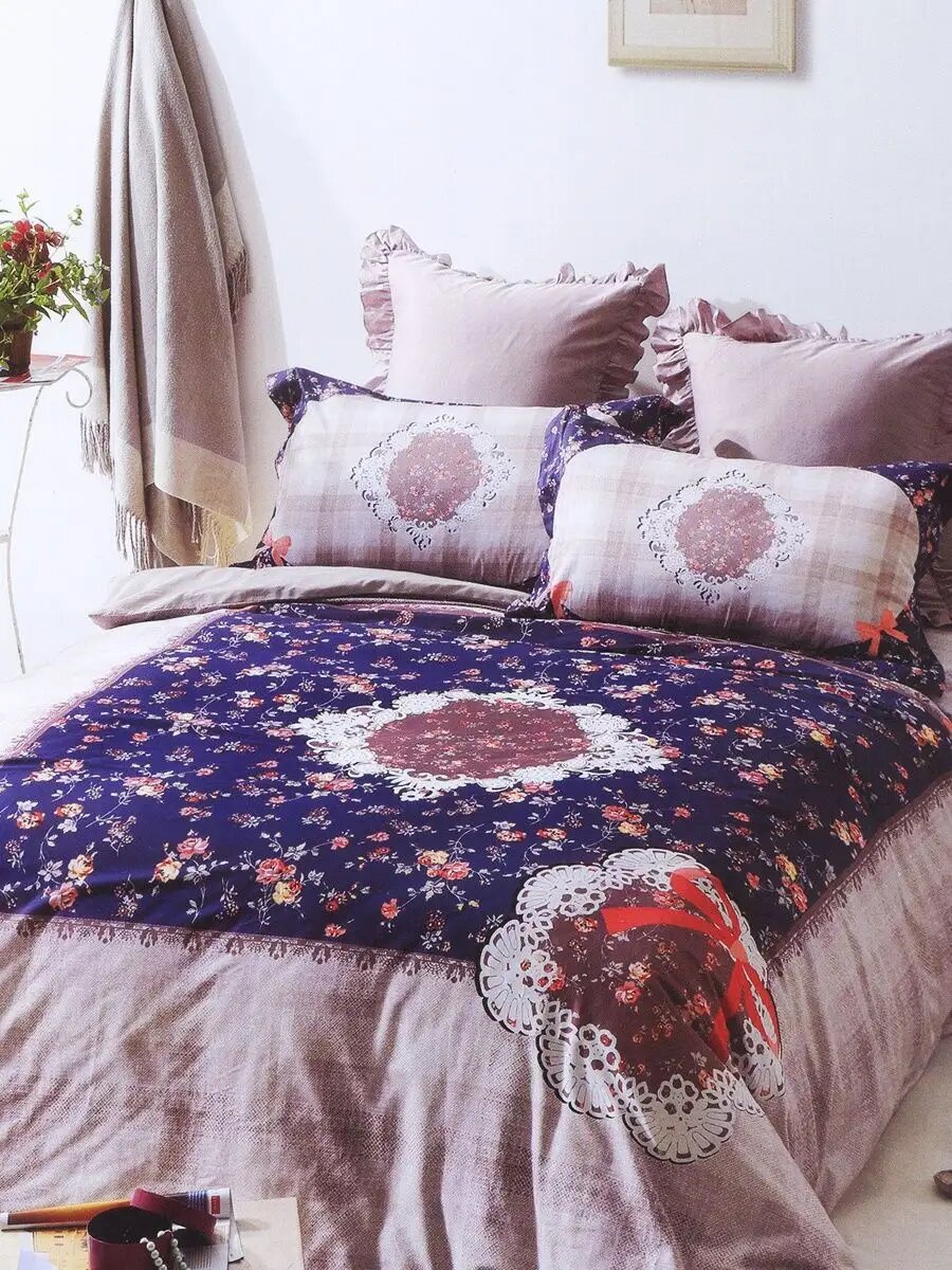 Постельное бельё Novella Евро, люкс сатин хлопок