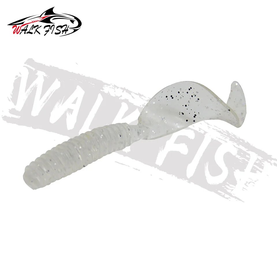 WALK FISH Мягкая приманка, Белый, 50 мм, 20 шт