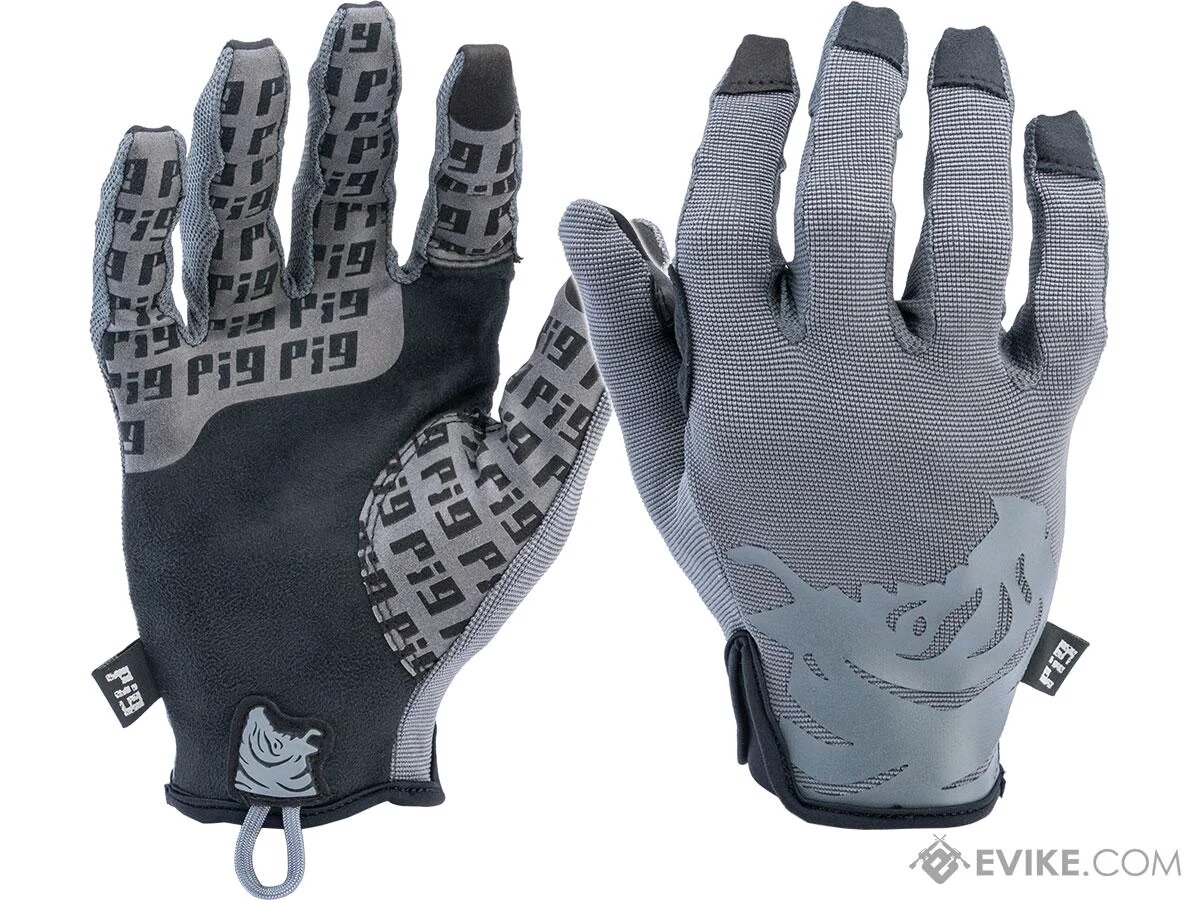 Тактические перчатки PIG Tactical серые GY
