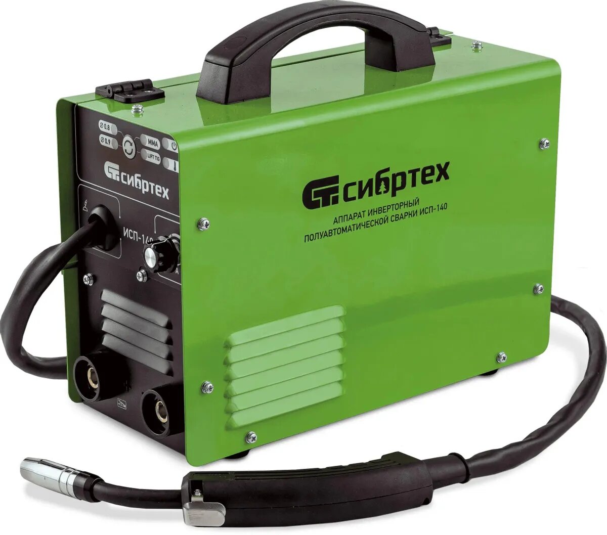 Сварочный аппарат Сибртех ИСП-140, 140 А, 94321, зеленый, инвертор