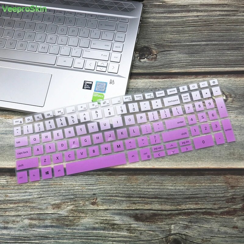 Силиконовый чехол на клавиатуру для игрового ноутбука Dell G15 fadepurple